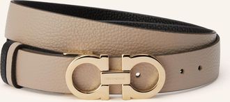 Ferragamo Ferragamo Lederg&uuml;rtel Donna Zum Wenden beige