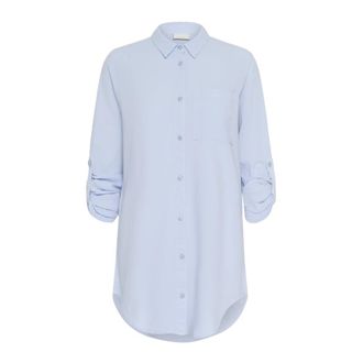 Kaffe Windsurfer Hemd Tunika Top - - Blouses & Shirts - Damen - Blau - XS