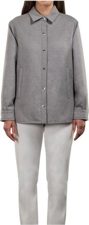 Moorer Homme, Vestes, Gris, Taille: 4XS Kinsale LS9 Shirt Jacket