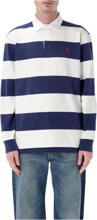 Polo Ralph Lauren Homme, Tops, Multicolore, Taille: M Rugby L/S Polo