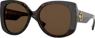 Versace Rechteckige Sonnenbrille - - Accessories - unisex - Braun - 56 MM