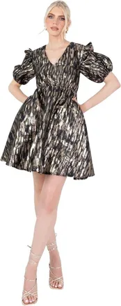 Lovedrobe Minikleid f&uuml;r Damen, A-Linie (Gold)