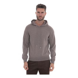 Gran Sasso Travel Woll-Sweatshirt mit Kapuze - - Sweatshirts & Hoodies - Herren - Grau - 3XL