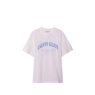 Calvin Klein T-shirt droit &agrave; logo en coton