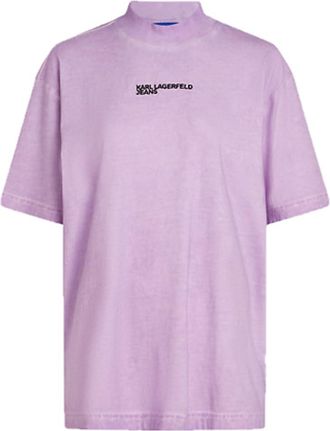 Karl Lagerfeld Relaxed Washed Tee, Lavendula, M