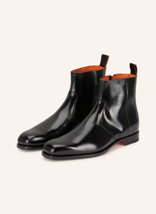 Santoni Stiefeletten Brando schwarz