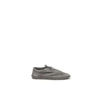 Brunello Cucinelli Homme, Chaussures, Gris, Taille: 43 1/2 EU Bos Taurus Low Top Baskets