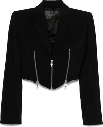 MUGLER Jacke mit Reißverschluss - Schwarz