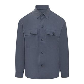 HUGO BOSS Homme, Vestes, Bleu, Taille: XL Overshirt