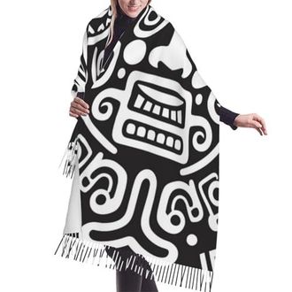 Generic Calendrier Solaire Tribal Azt&egrave;que Maya Femme Scarf Confortable Ch&acirc;le Classique &Eacute;charpe Pour Mariage Hiver Automne Cadeau