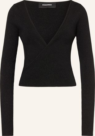 Dsquared2 Strickjacke Mit Glitzergarn schwarz