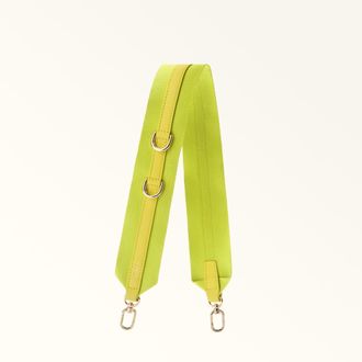 Furla Fiona Schulterriemen Toni Mudec Yellow Mehrfarbig Stoffband + Sidney-kalbsleder Damen