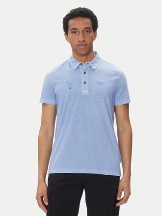 Aeronautica Aeronautica Militare Poloshirt 251PO1852J677 Himmelblau Regular Fit