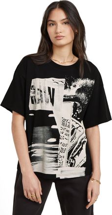 G-Star G-Star Damen Multi Print Loose Top, Schwarz (dk Black D25164-336-6484), M