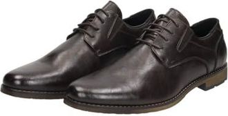 Fitters Footwear Fitters Hommes Chaussures daffaires Max, Couleur D.Brown PU, Chaussures pour Hommes Grandes Tailles, Max 50 EU D.Brown PU