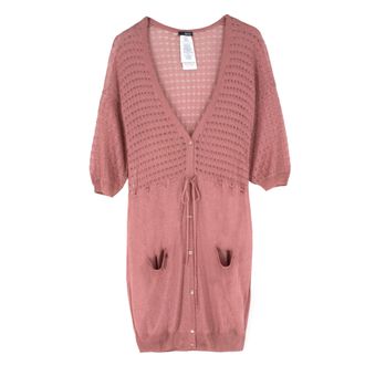 Liu Jo LiuJo Metallic Coral Knit Cardigan Size XS