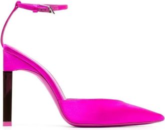 The Attico Hohe Schuhe - 110Mm Perine Satin Pumps - Gr. 37,5 (EU) - in Rosa - f&uuml;r Damen