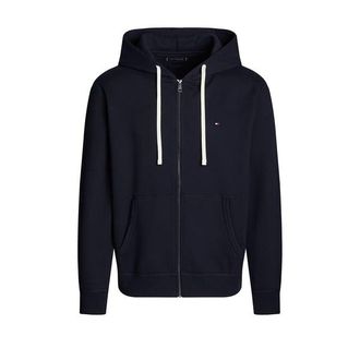 Tommy Hilfiger Kapuzenpullover mit durchgehendem Reißverschluss in Blau