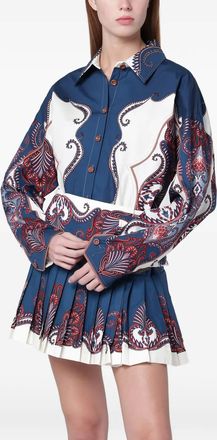 Farm Rio Arabesque long sleeve shirt - Blau