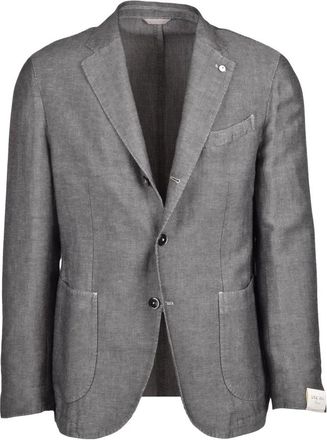 L.B.M. 1911 L.b.m. 1911, Homme, Vestes, Gris, Taille: 2XL Giaca Stondata