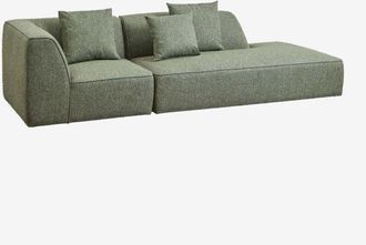 Sklum Cardea 2-teiliges modulares Ecksofa mit gepolsterter rechter Chaiselongue