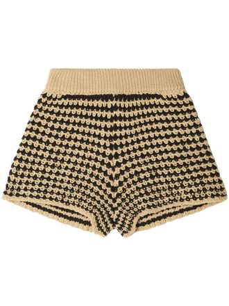 Alanui short Tropical Shadow - Tons neutres