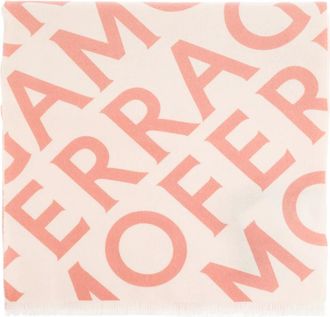 Ferragamo SR Oblique Scarf - Femme - Accessoires - Rose - Taille: ONE Size