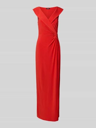 Lauren Ralph Lauren Abendkleid mit V-Ausschnitt Modell LEONIDAS