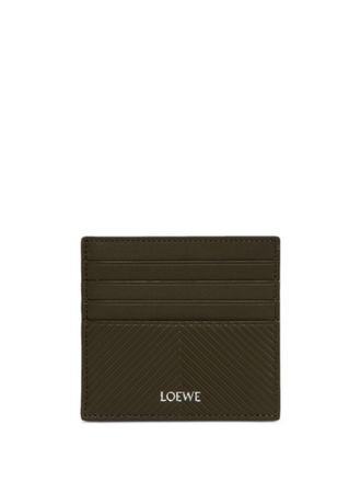Loewe porte-cartes &agrave; logo emboss&eacute; - Vert