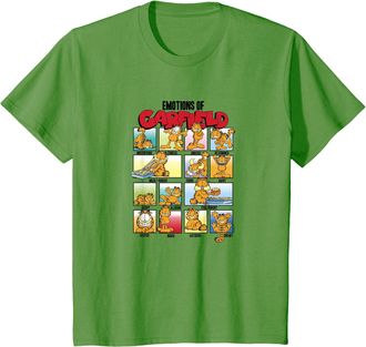 Garfield Gef&uuml;hle Rotes Grid T-Shirt