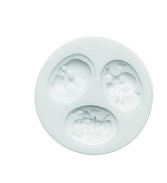 Silikomart 71.403.00.0096 Backform für Kuchen SLK303 Kran, Silikon, Weiß