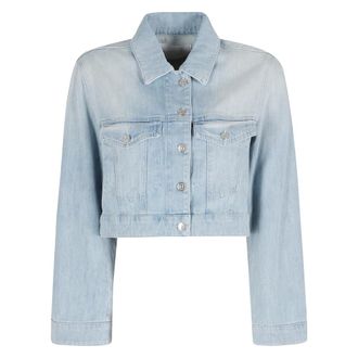 Dondup Femme, Vestes, Bleu, Taille: 36 FR Giubbino Regular en Denim