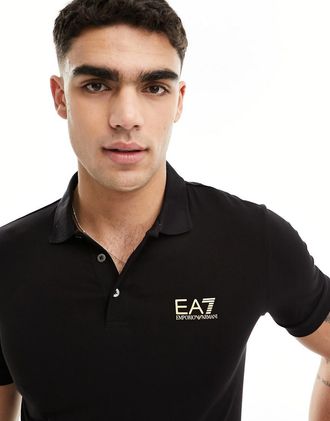 Emporio Armani Emporio Armani - Polo en jersey avec logo - Noir
