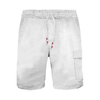 MC2 Saint Barth Herren Leinen Bermuda Shorts Verschiedene Farben - - Shorts - Herren - Wei&szlig; - XL