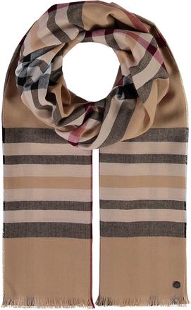 Fraas Schal 60 x 200 cm - Made in Germany - Stola festlich - Aus reinem Polyacryl - XXL Schal kariert für Damen