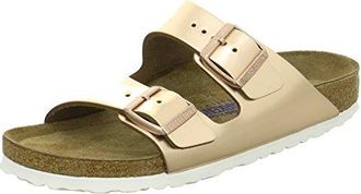 Birkenstock 952093 Arizona Sfb Metallic Copper, Natural Leather Femme Metallic Copper EU 39