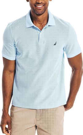 Nautica Klassisches Herren-Poloshirt, kurzärmelig, solide Performance Deck, Noon Blue (Mondblau), 3X-Groß