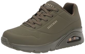 Skechers Damen UNO Stand ON AIR Sneakers, Olive Durabuck, 36.5 EU