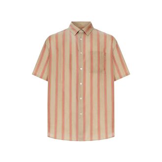 Saint Laurent Striped-pattern Short-sleeve Shirt