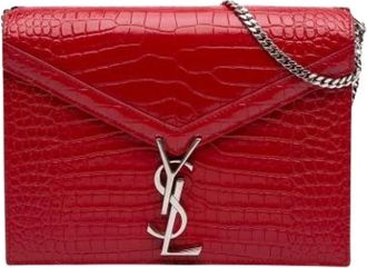 Saint Laurent Sac port&eacute; &eacute;paule Cassandra Pre-owned - Femme - Pre-owned - Rouge - Taille: ONE Size