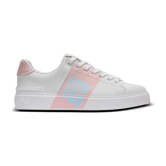 Balmain Sneakers B-Court aus Kalbsleder - - Shoes - Damen - Wei&szlig; - 36 EU