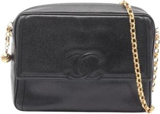 Chanel Sac bandouli&egrave;re vintage Pre-owned - Femme - Pre-owned - Noir - Taille: ONE Size