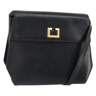 Ferragamo Sac &agrave; bandouli&egrave;re en cuir Pre-owned - Femme - Pre-owned - Noir - Taille: ONE Size
