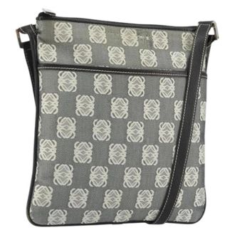Loewe Pre-owned Canvas Shoulder Bag - - Pre-owned - Damen - Grau - ONE SIZE