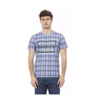 Baldinini Homme, Tops, Bleu, Taille: XS T-shirt Homme Bleu Clair Tendance