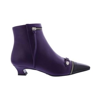 Paris Punk Bottines en Cuir Violet - Femme - Chaussures - Violet - Taille: 38 EU