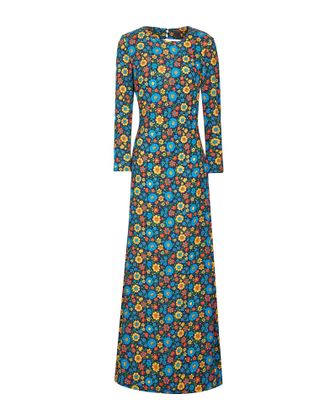 8 by YOOX PRINTED LONG DRESS