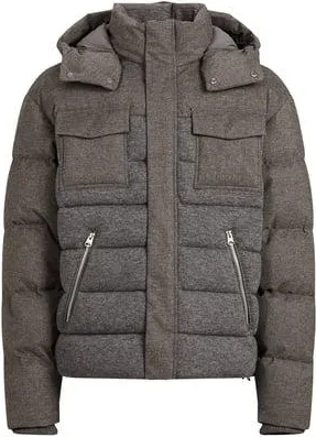 Mackage Doudoune col montant en laine m&eacute;lang&eacute;e