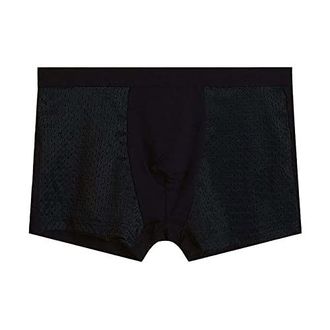 Generic Sous-v&ecirc;tements pour hommes, boxers pour hommes, doux, confortables et respirants, en maille de coton, sous-v&ecirc;tements d&eacute;contract&eacute;s pour homme, Noir, 3X