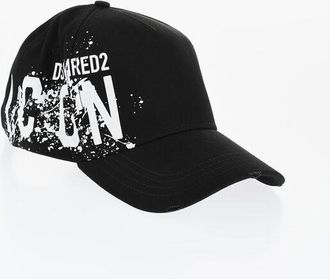 Dsquared2 Twill Baseball Cap ICON With Contrast Print size One Size